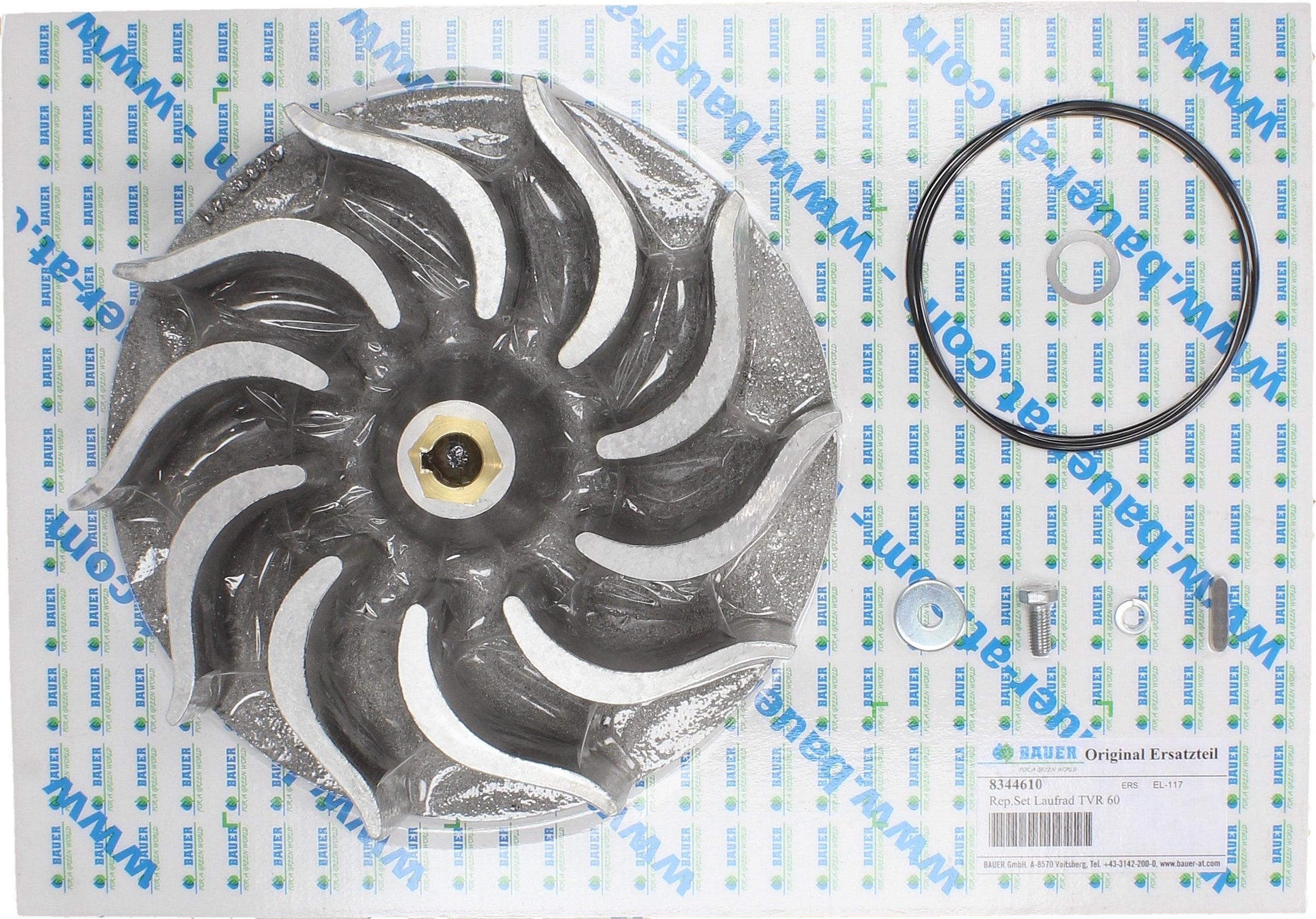 Rep.Set Laufrad TVR 60 zu Turbine für RAINSTAR E11, E21, E31, E41, E51 ...